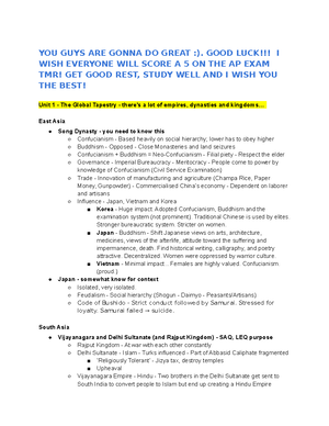 APWH UNIT 3 Cheat Sheet - AP World Content - APWH UNIT 3 REFERENCE ...