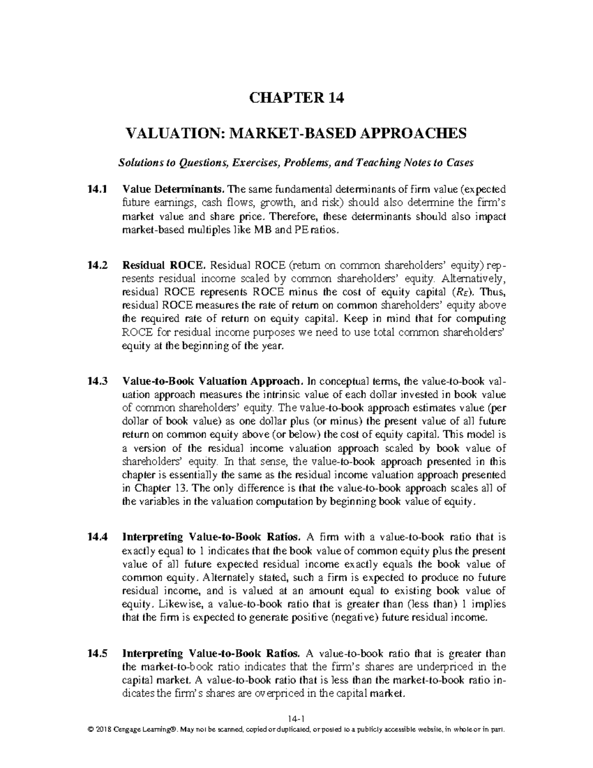 22176 ch14 p001-022 Final - 14- VALUATION: MARKET-BASED APPROACHES ...