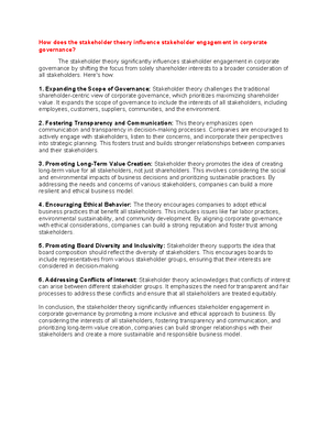 How the Information Signaling Theory influence stakeholder engagement ...