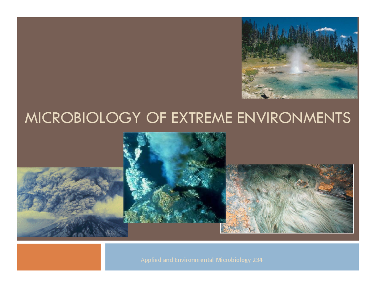 Extreme colour - Lecture notes 9 - MICROBIOLOGY OF EXTREME ENVIRONMENTS ...