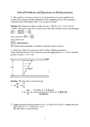 Fluid Mechanics Summary (reviewer) - FLUID MECHANICS (Reviewer) Lesson ...