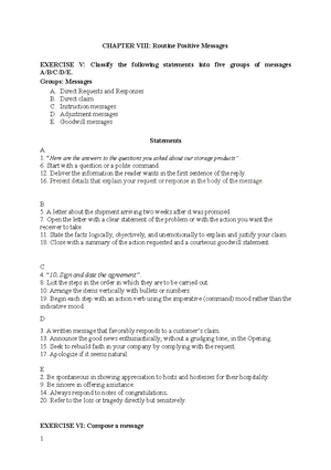 Chapter 5 - 123 - CHAPTER V: Organizing and Drafting Business Messages ...