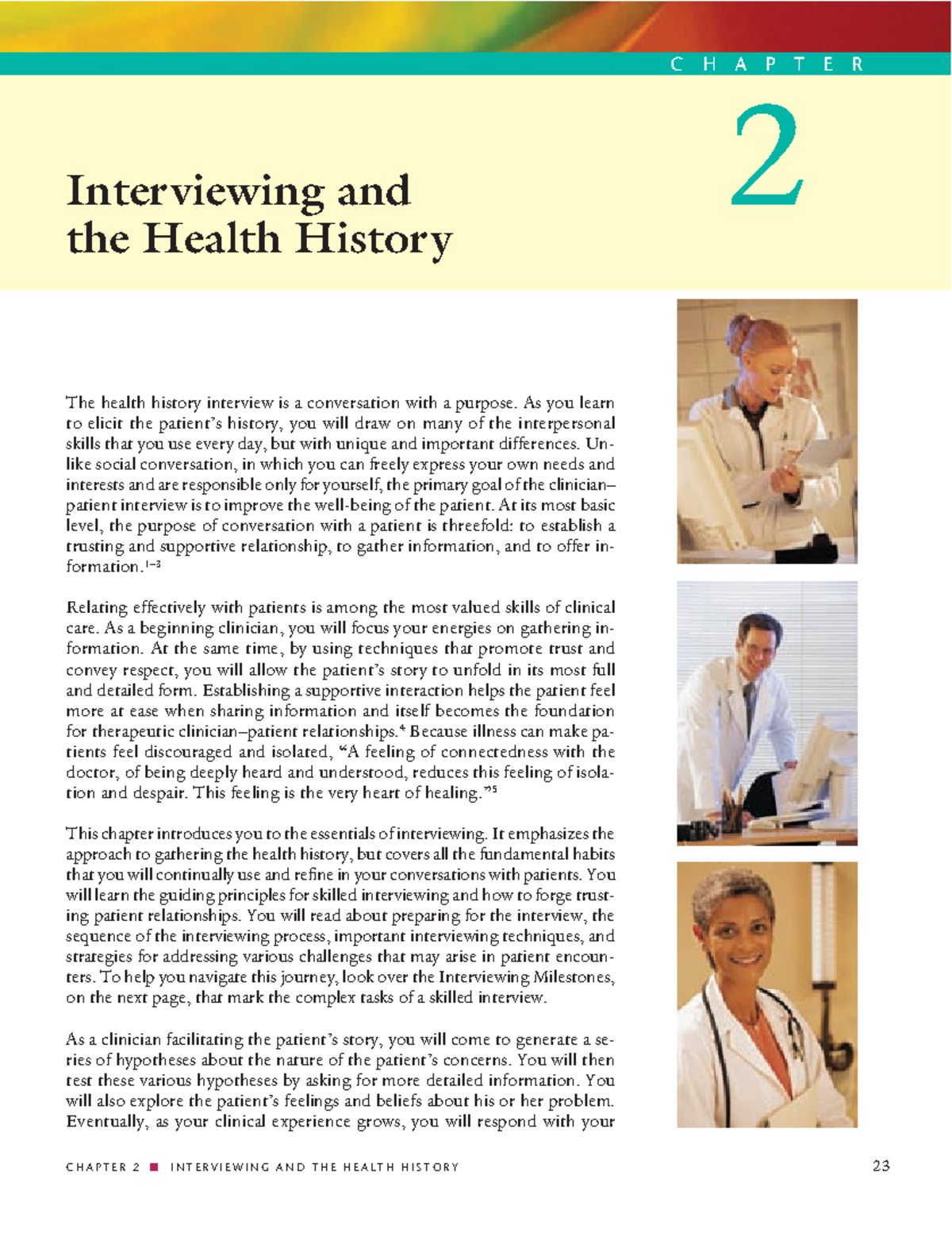 Bates Chapter 2 - C H A P T E R 2 n I N T E R V I E W I N G A N D T H E ...