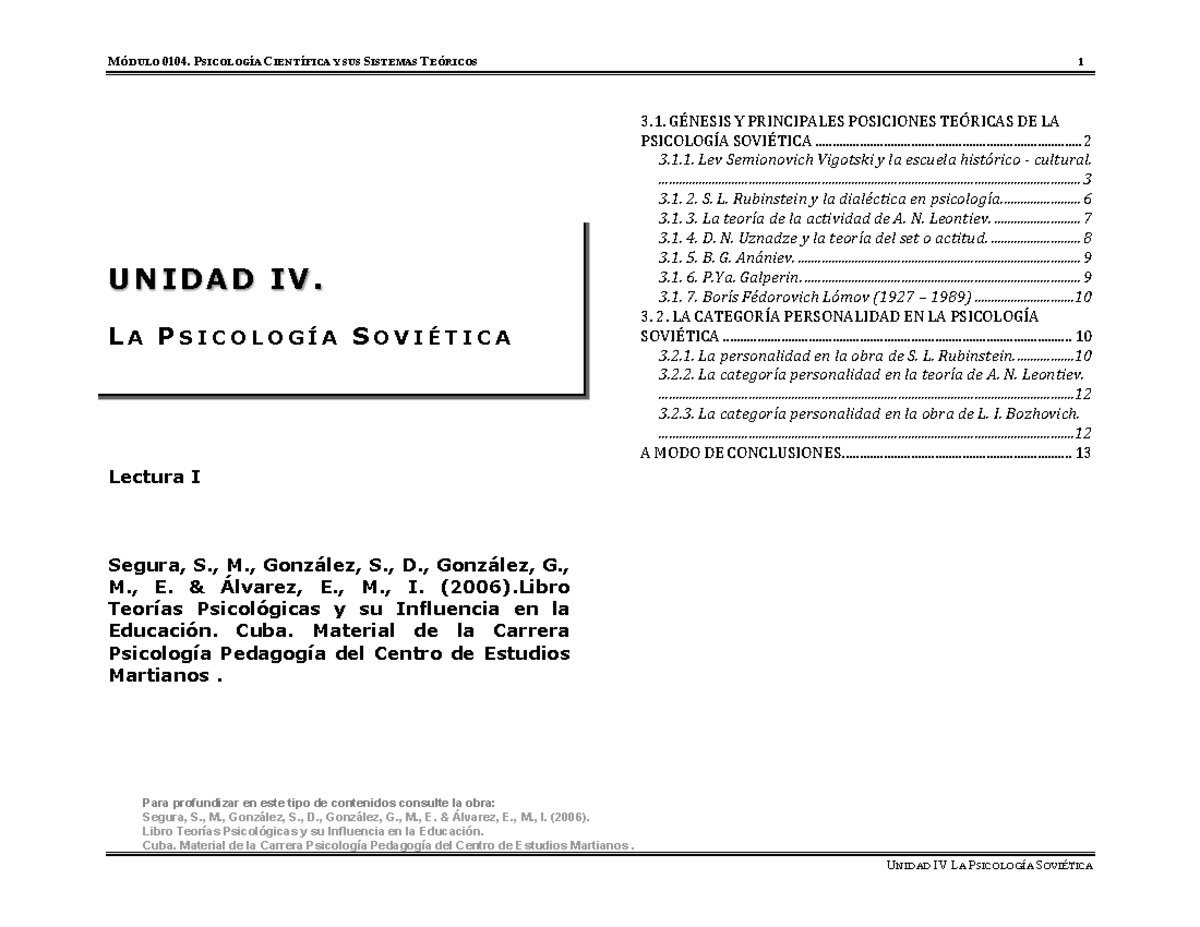 Segura ,S., M., González, S., D., González, G., M., E. Álvarez, E., M ...