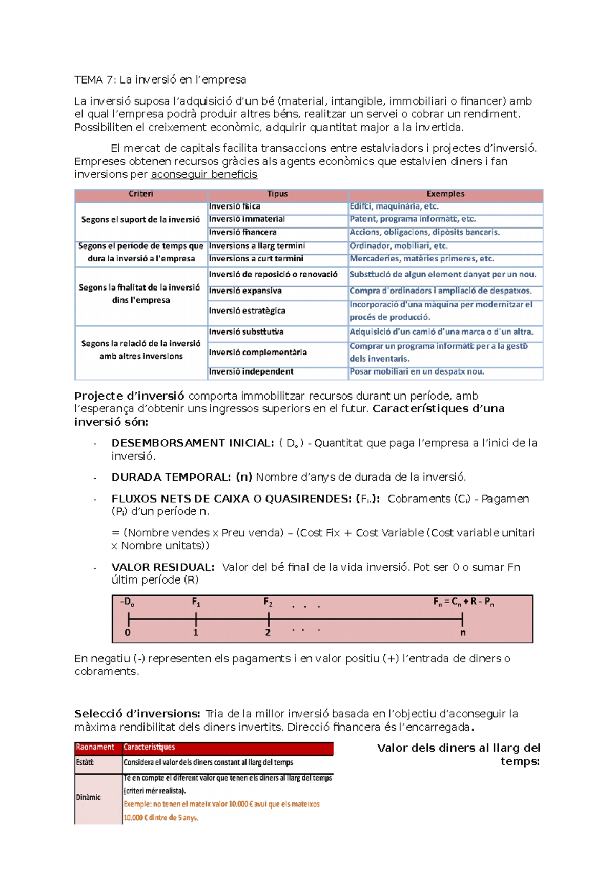 7,8 ,9 - Apuntes economia de la empresa tema 7,8,9 - TEMA 7: La ...