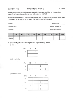 Lab 2 Report 2607 - elec2607 - Elec 2607 - Carleton - Studocu