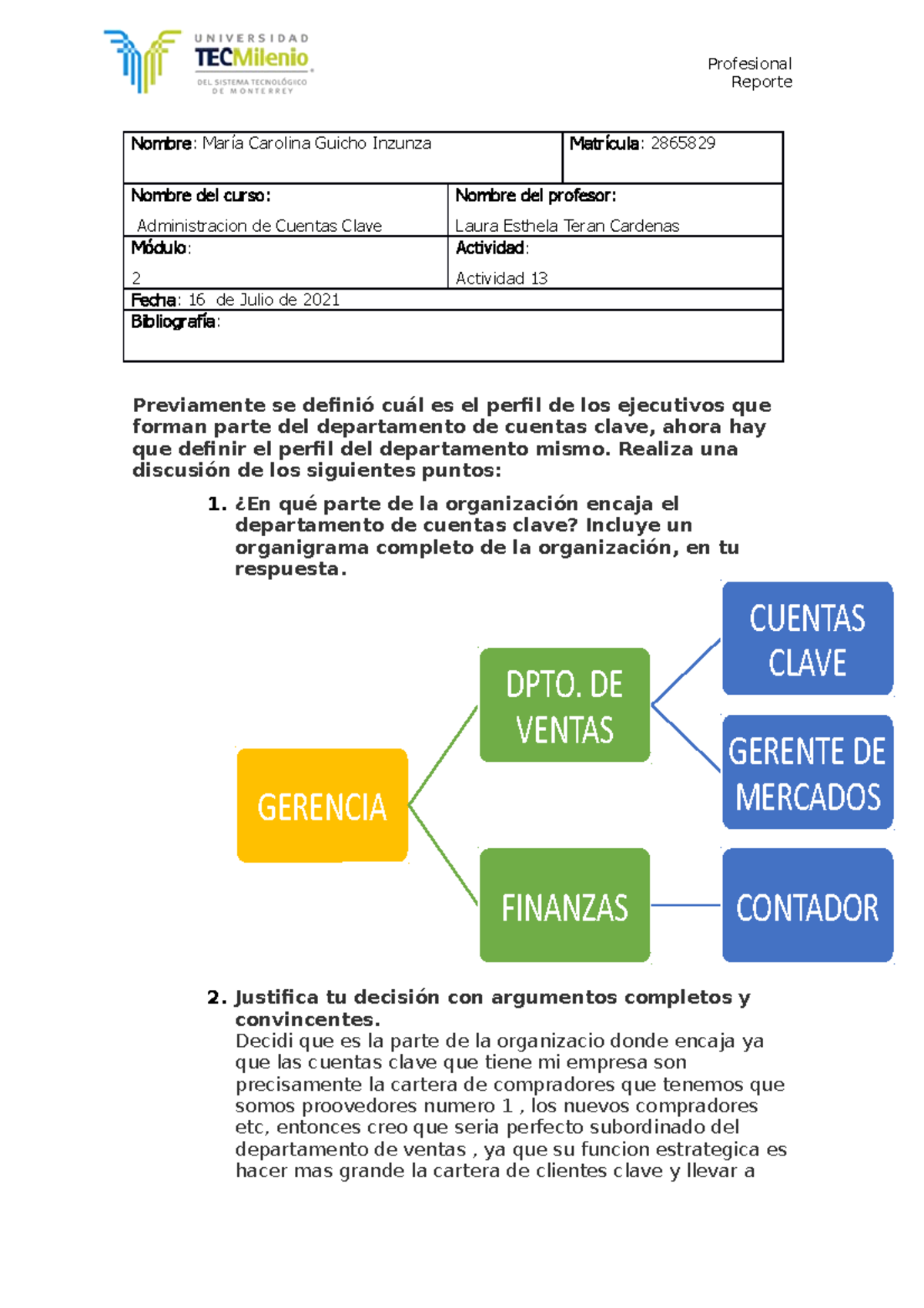 ADMINISTRACION DE CUENTAS CLAVE ACTIVIDAD 13 ,6,5 - Profesional Reporte ...