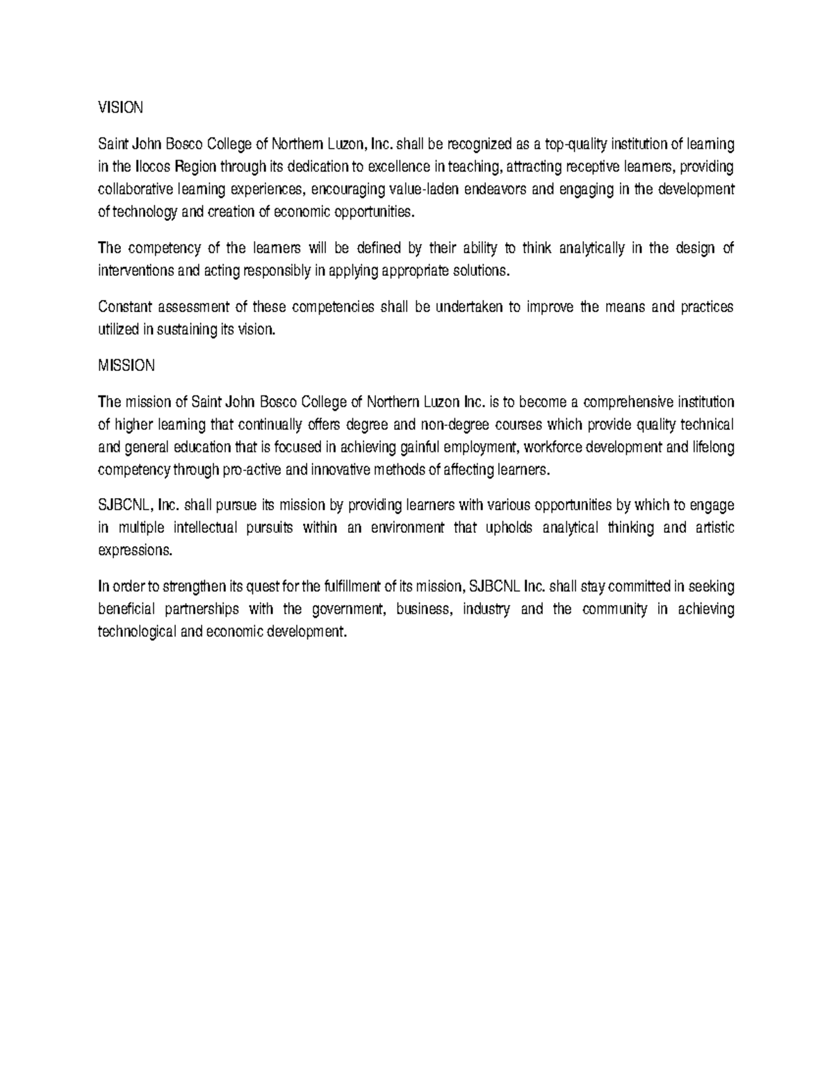 Vision - Subject descriptions provide a synopsis of the subject matter ...