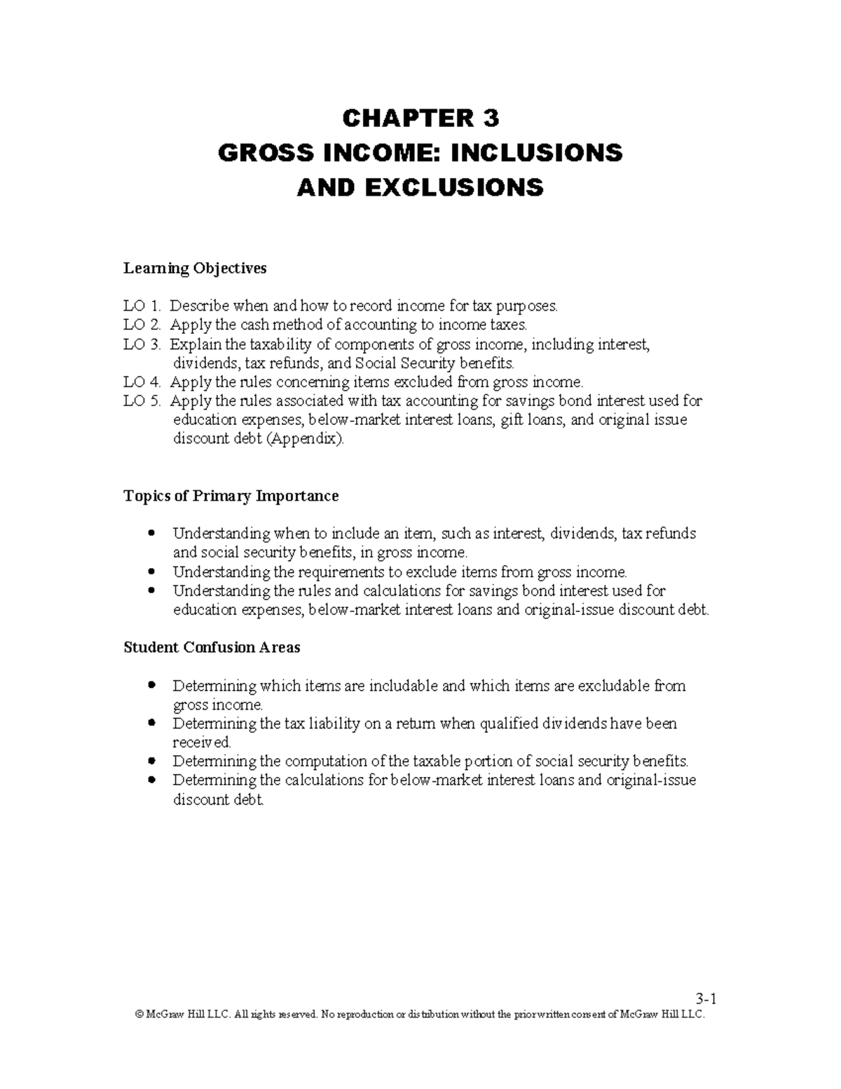 Cruz16e Chap03 IM - solution manual - CHAPTER 3 GROSS INCOME ...