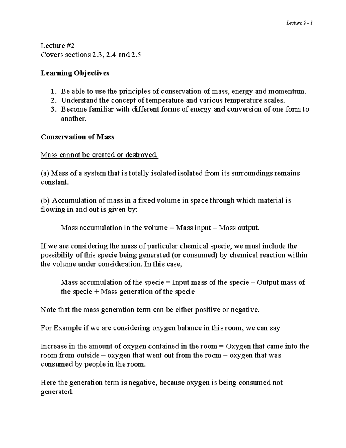 Lecture 02 - Lecture 2 1 Lecture Covers sections 2, 2 and 2 Learning ...