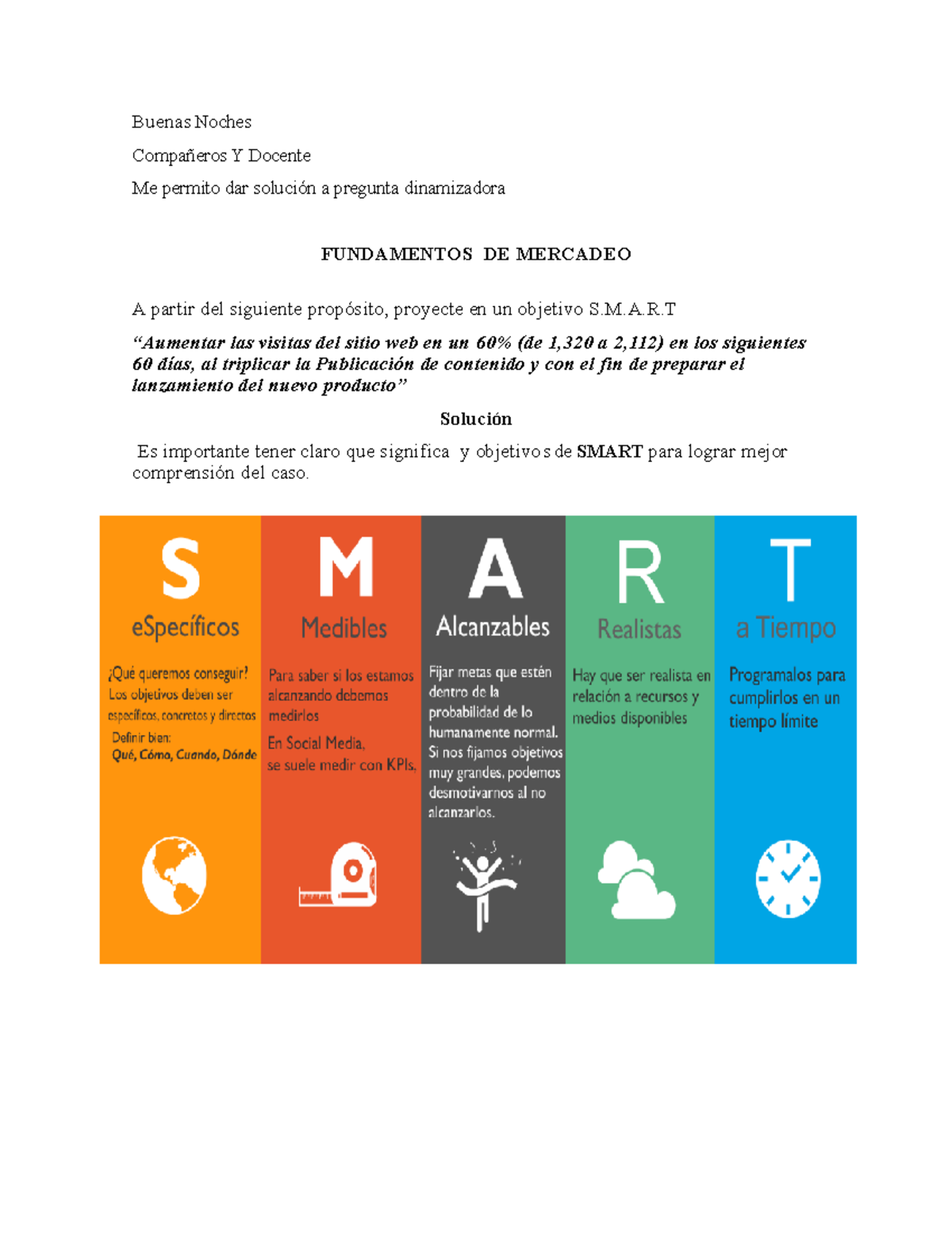 Smart. Respuesta - Buenas Noches Compañeros Y Docente Me permito dar ...
