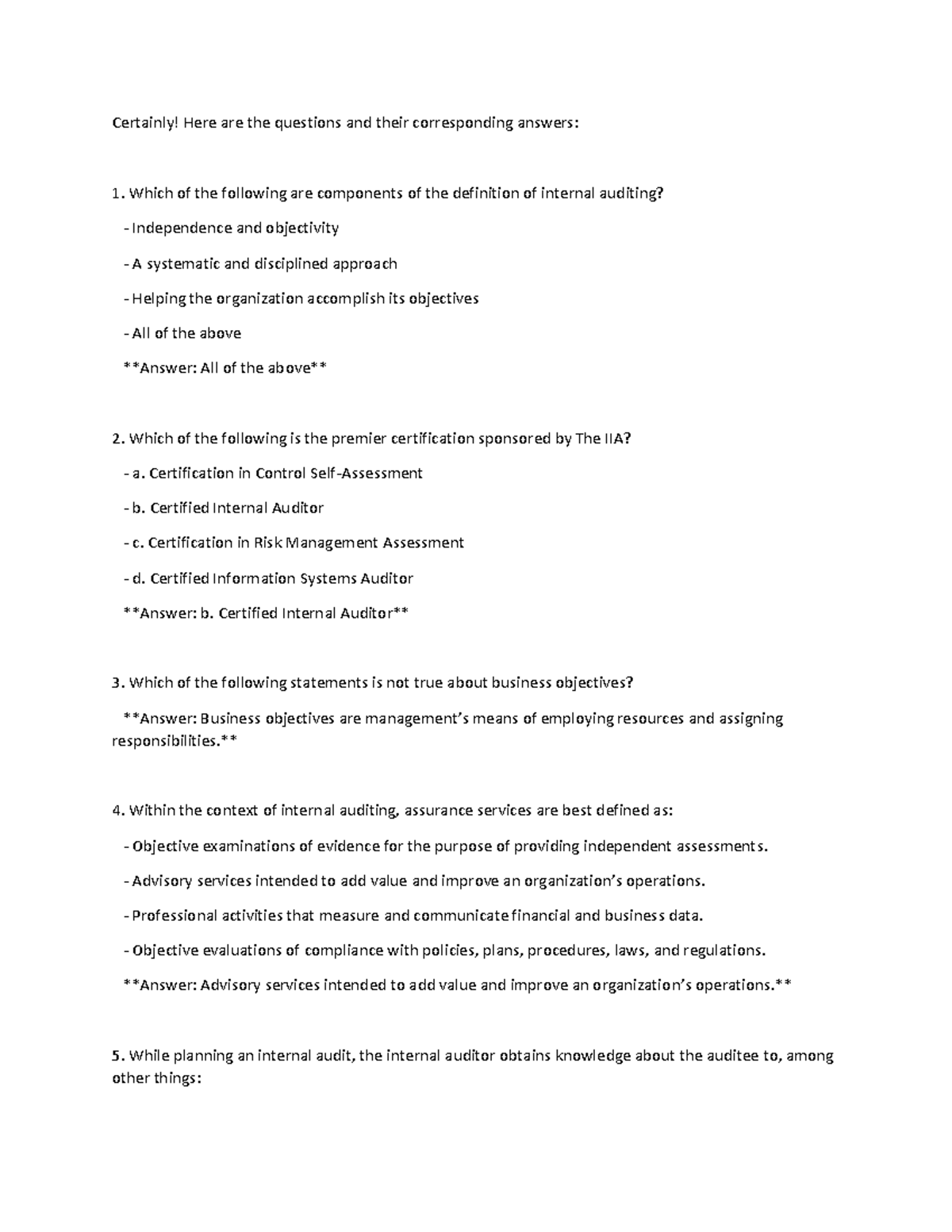 Prelims quiz - Practice Activity - Certainly! Here are the questions ...