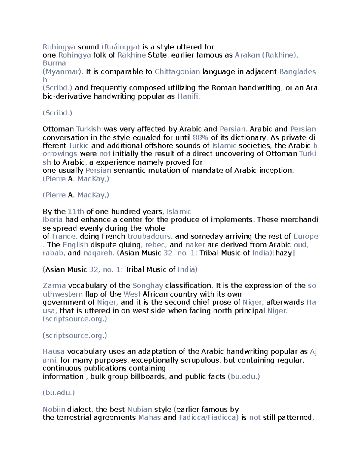 Almc 6 - almc assignment study - Rohingya sound (Ruáingga) is a style ...