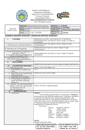 Science 9 DLL Q1 Week1 - Teacher's Guide Lesson - GRADE 1 to 12 DAILY ...