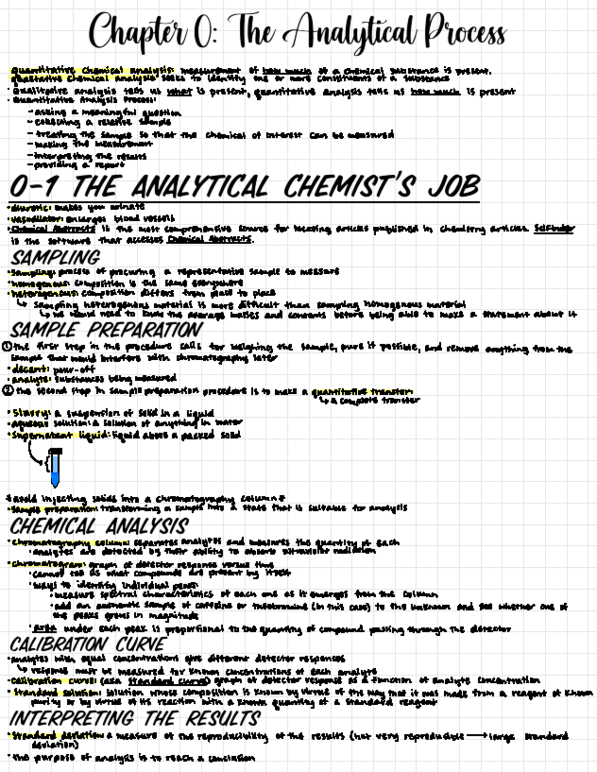 CHEM 2300 Ch. 0 - Chapter summary - Quantitative Chemical Analysis ...