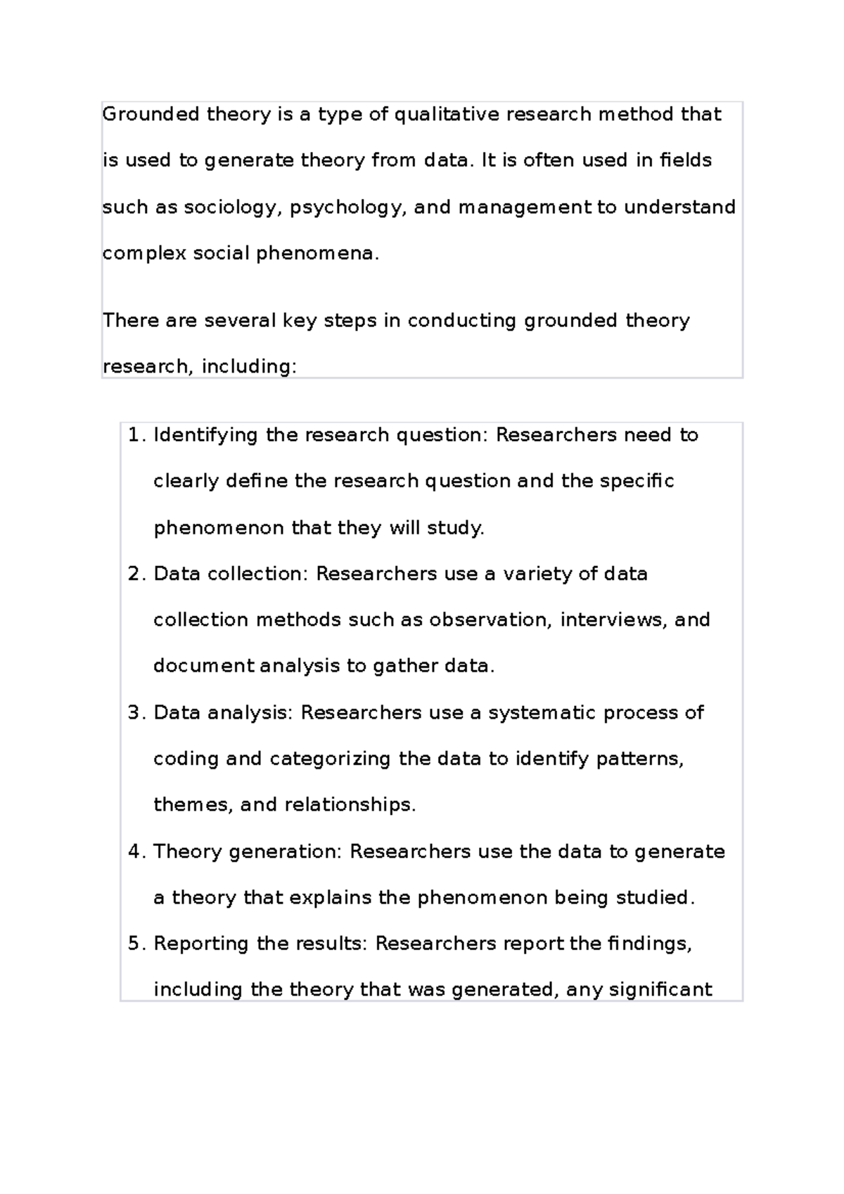 Grounded theory - ... - Grounded theory is a type of qualitative ...