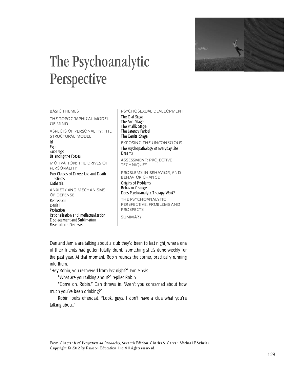 Psychoanalytic Perspective.Perspectives on Personality Charles S ...