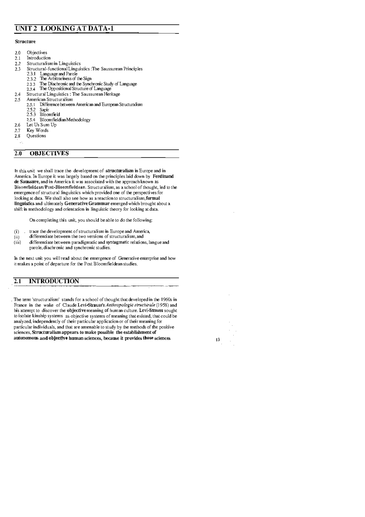 Unit-2 - Study materials - UNIT 2 LOOKING AT DATA- 1 Structure ...