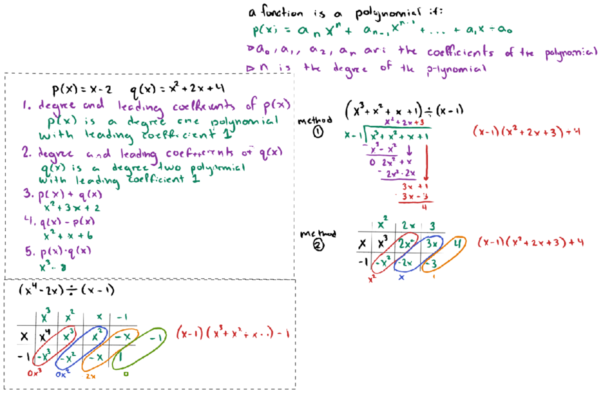 Module 11 - Polynomial Division - MATH 221 - Studocu