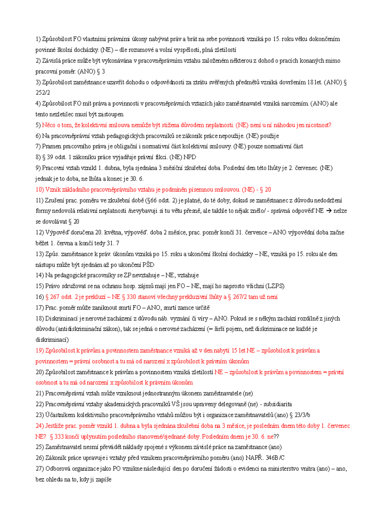 Sample/practice exam 2018, questions and answers - 1) Způsobilost FO ...