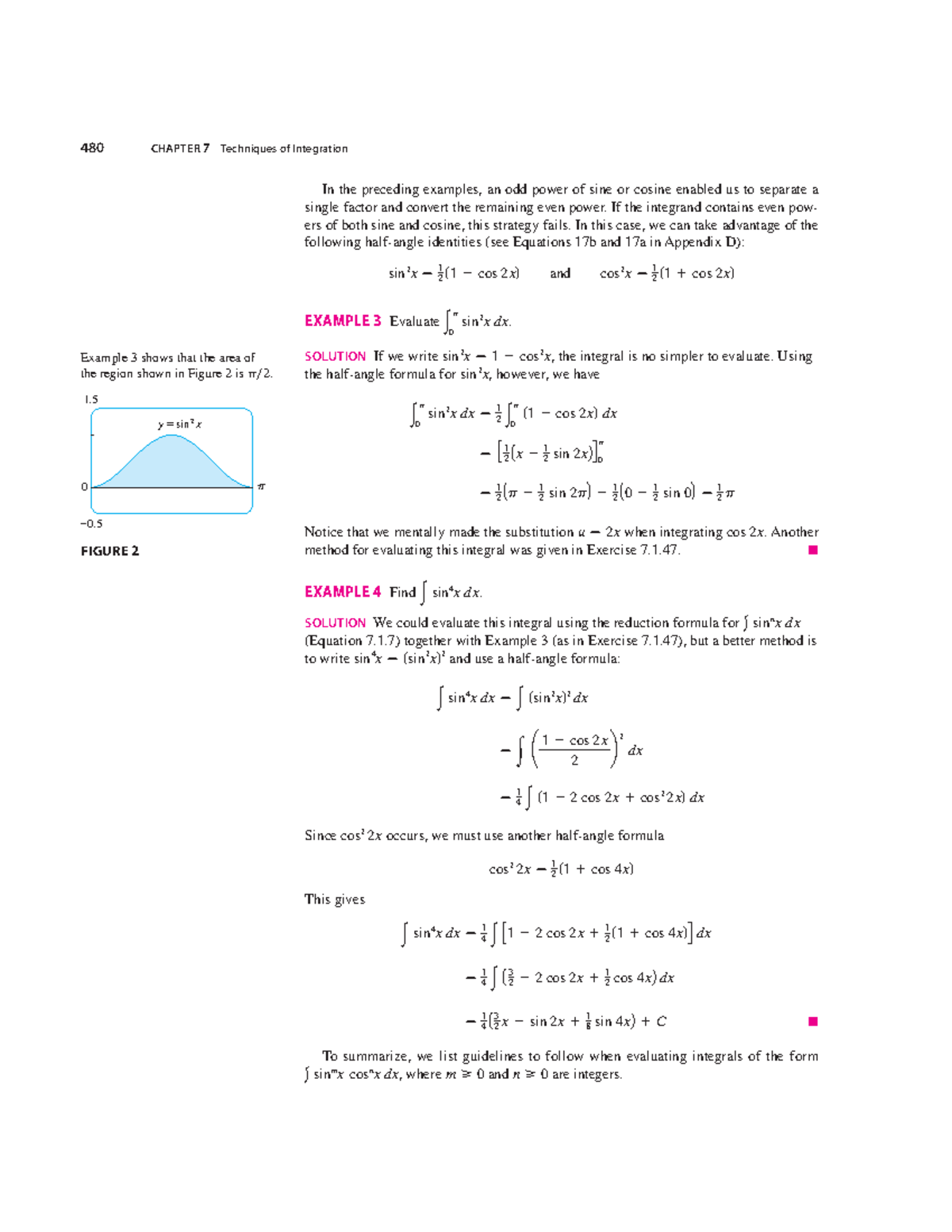Integration techniques - 480 CHAPTER 7 Techniques of Integration In the ...