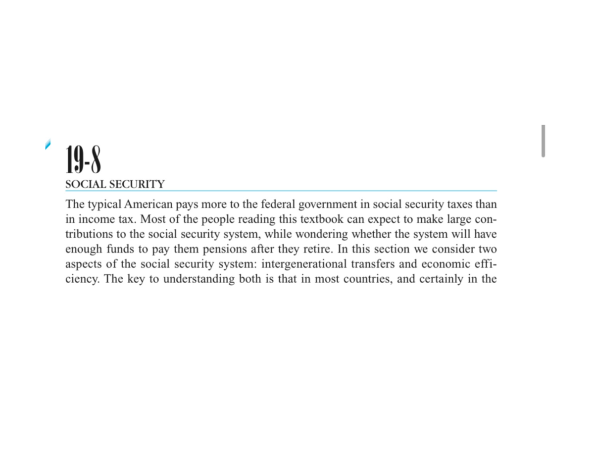 Social security - MACRO ECONOMICS - Studocu