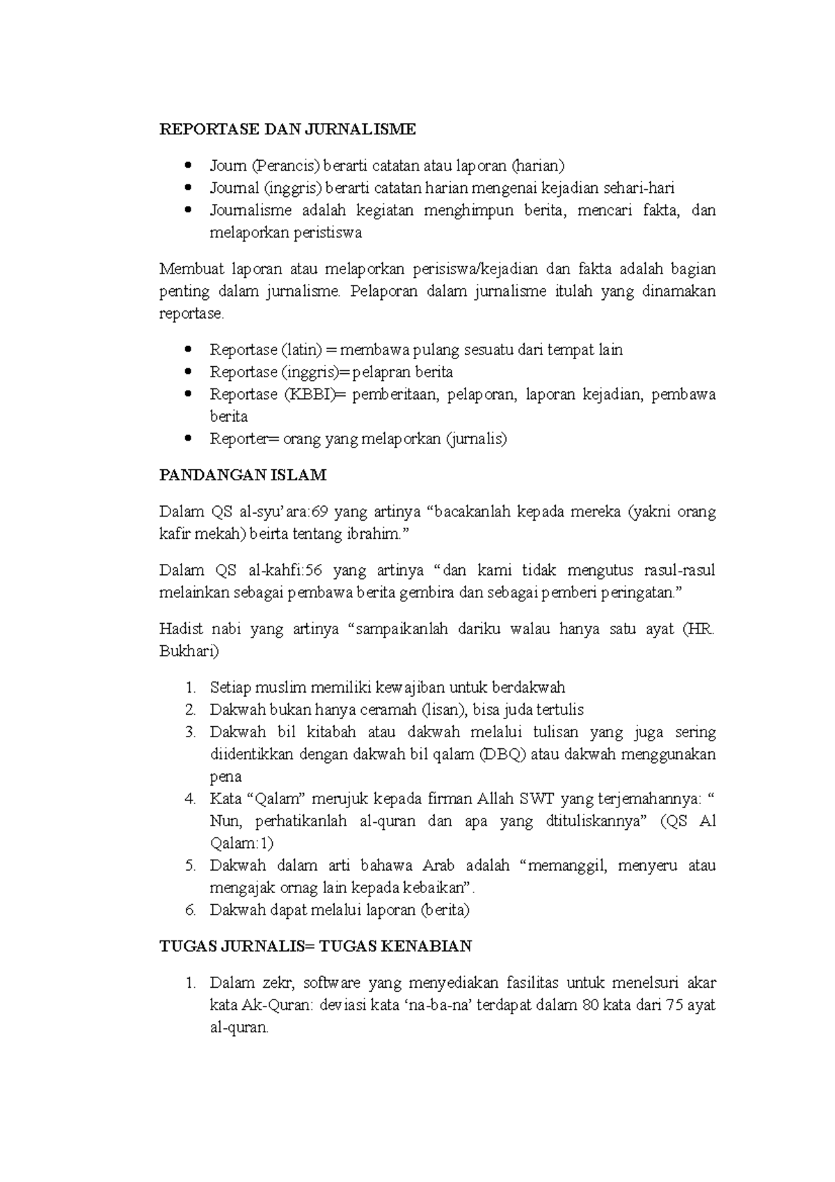 Reportase DAN Jurnalisme - REPORTASE DAN JURNALISME Journ (Perancis ...