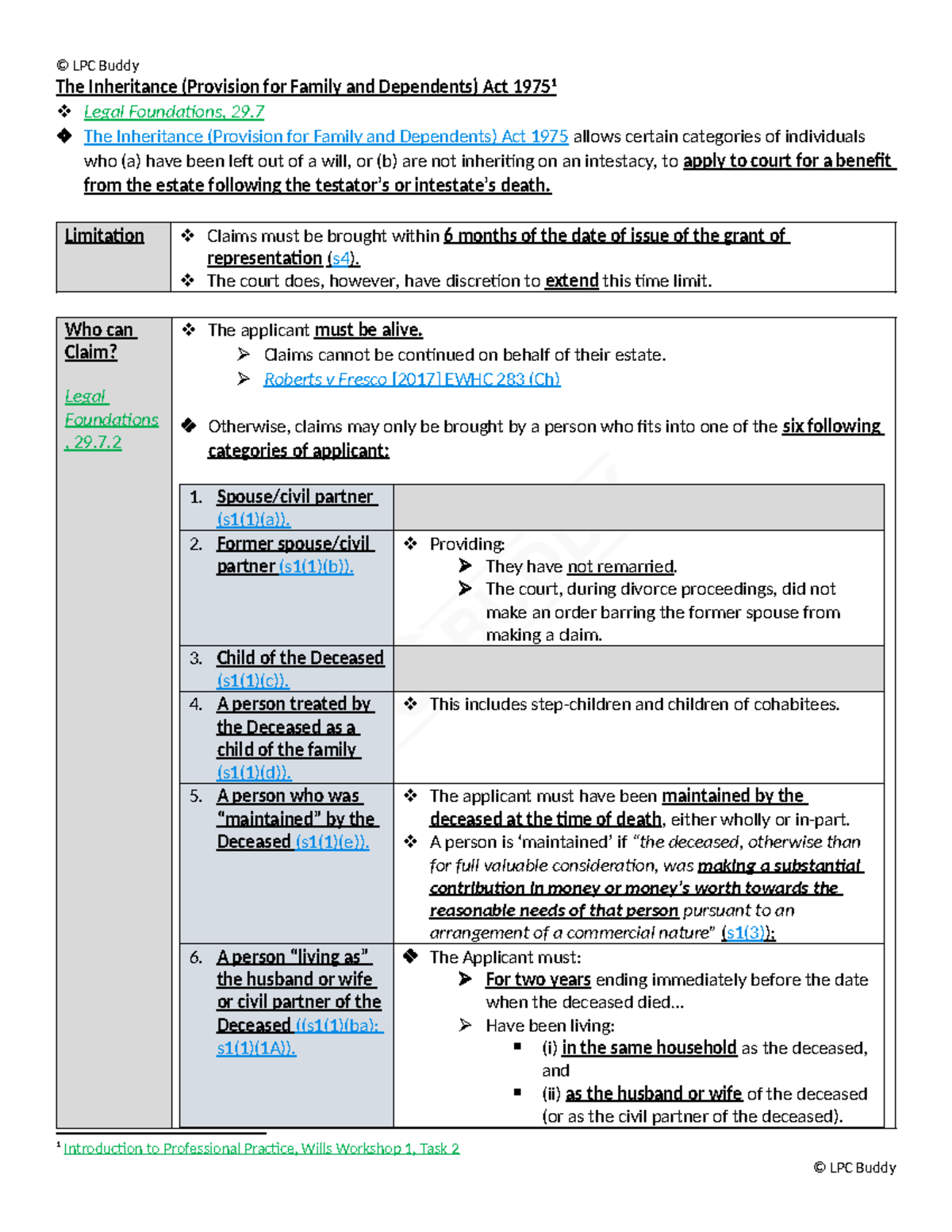 14. The Inheritance (Provision for Family and Dependents) Act 1975 ...