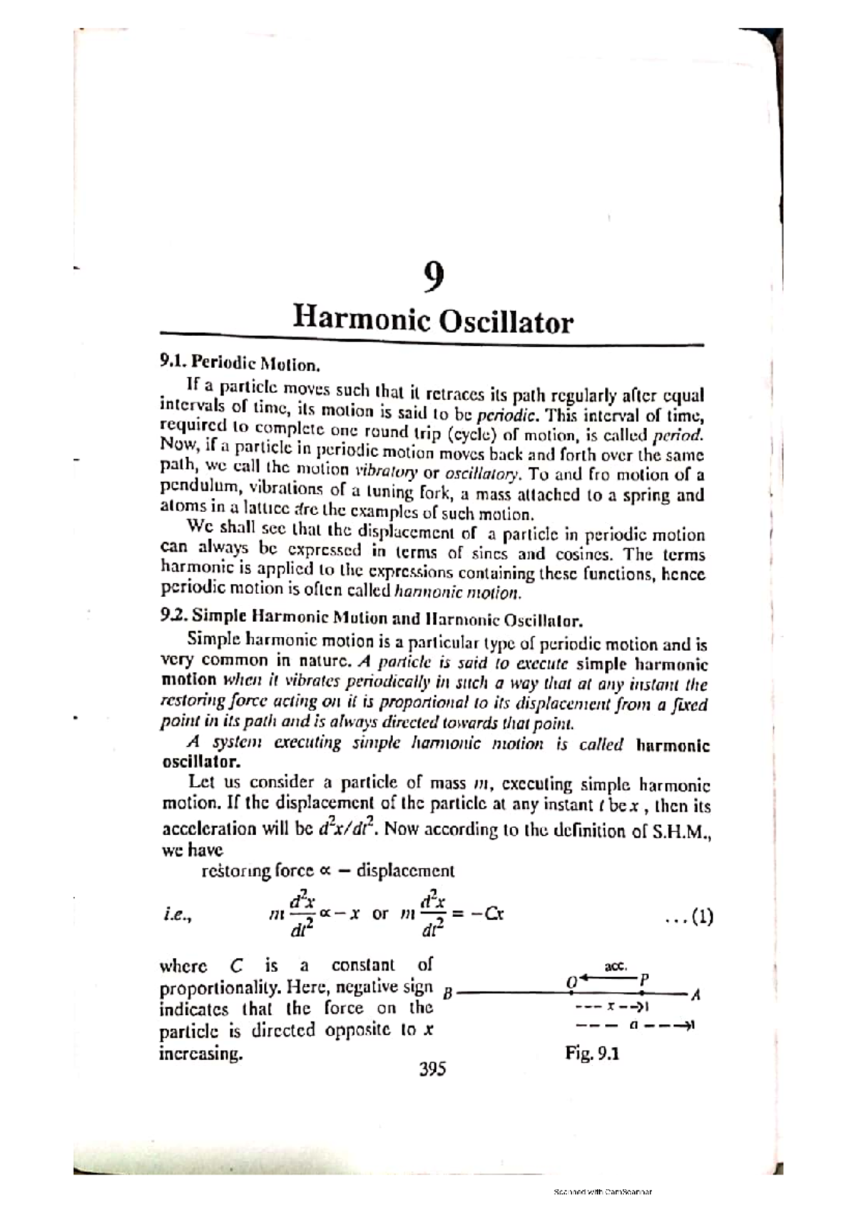 Harmonic Oscillator 1 - Complementary Physics I (Mechanics) - Studocu