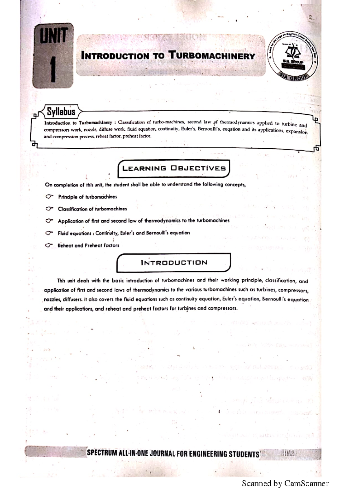 Turbo machinary - Mechanical engineering - Studocu