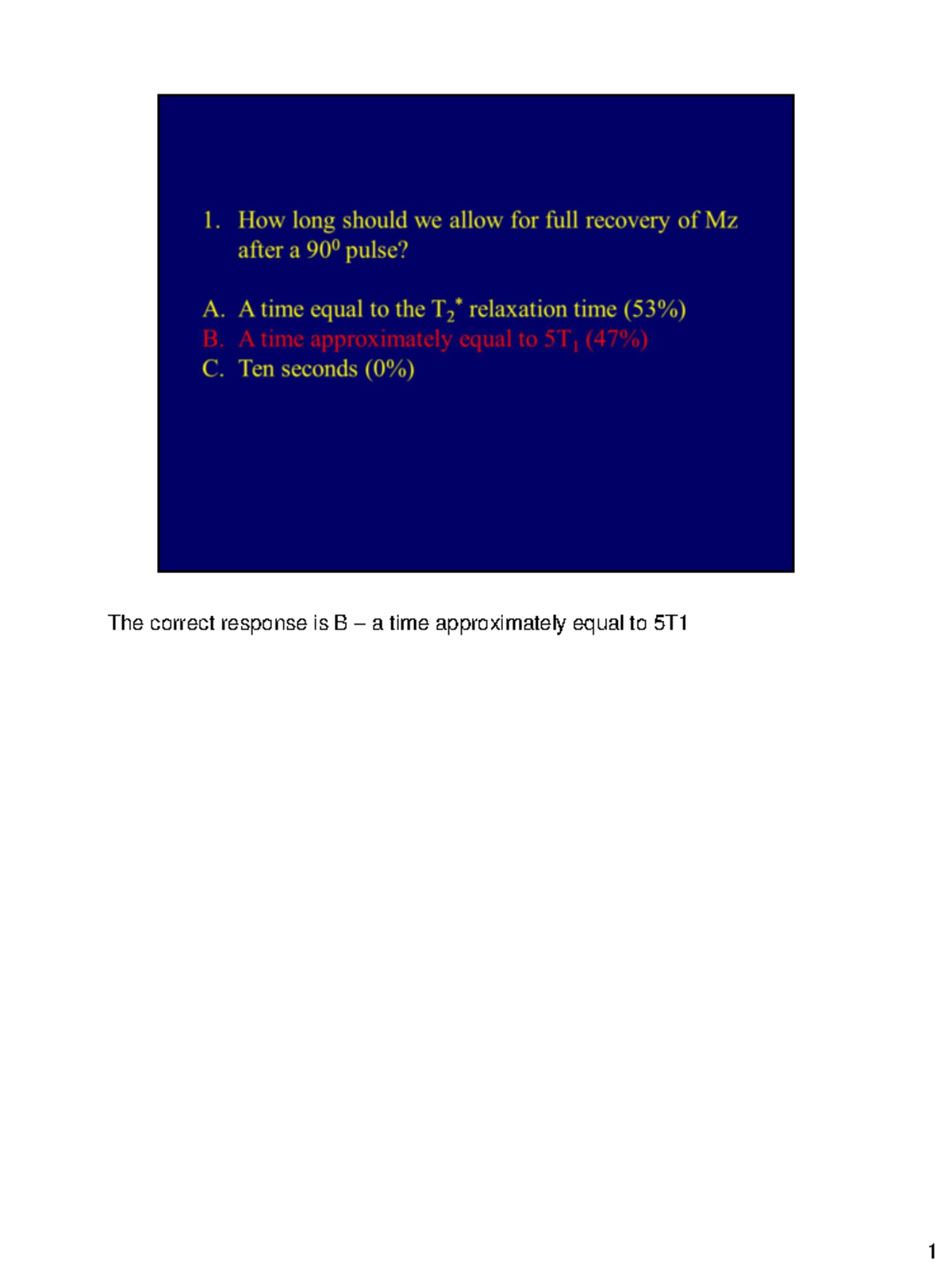 Magnetic resonance imaging (MRI). Lecture note slides 4 PHYS404 ...