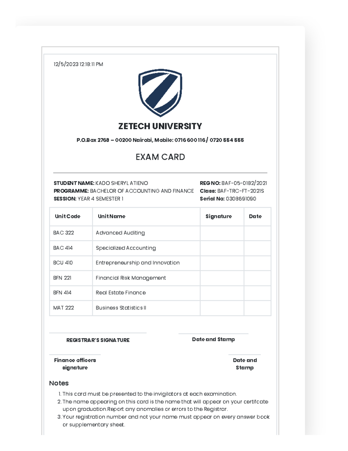 Zetech University - Accounting - 12/5/2023 12:18:11 PM ZETECH ...