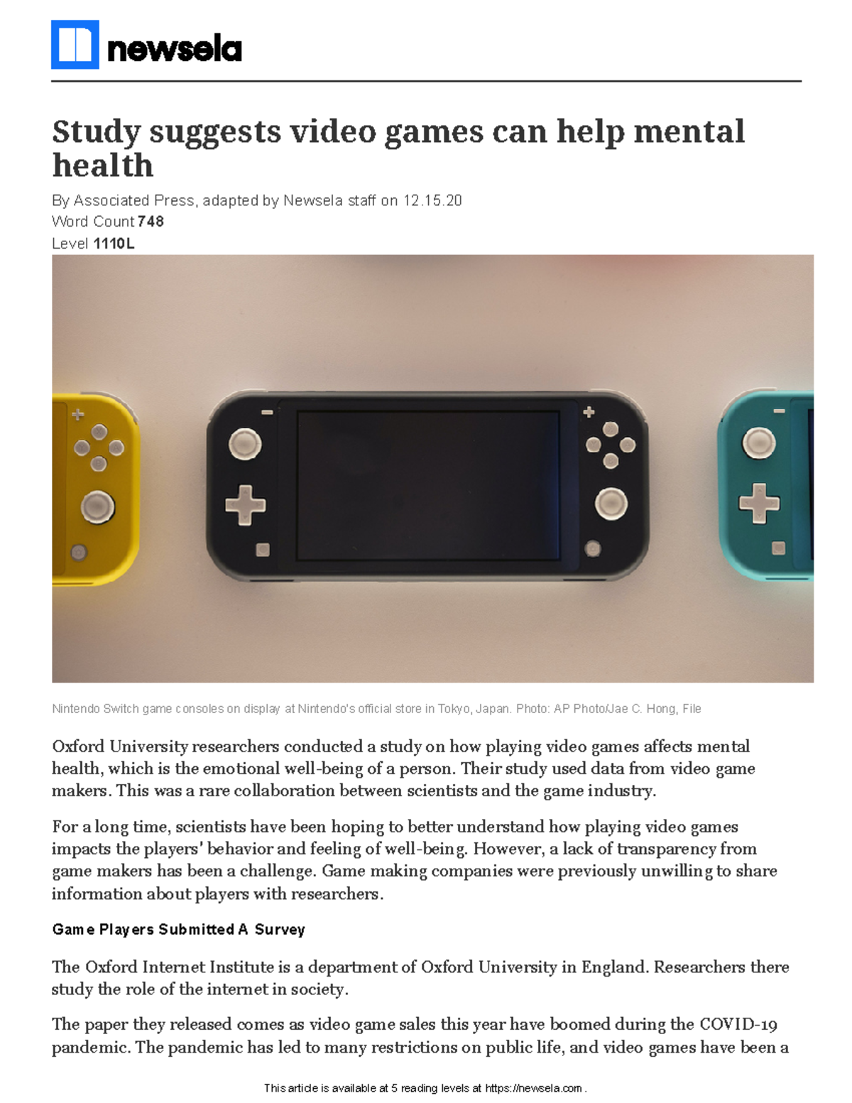 Video Games Mental Health - This article is available at 5 reading ...