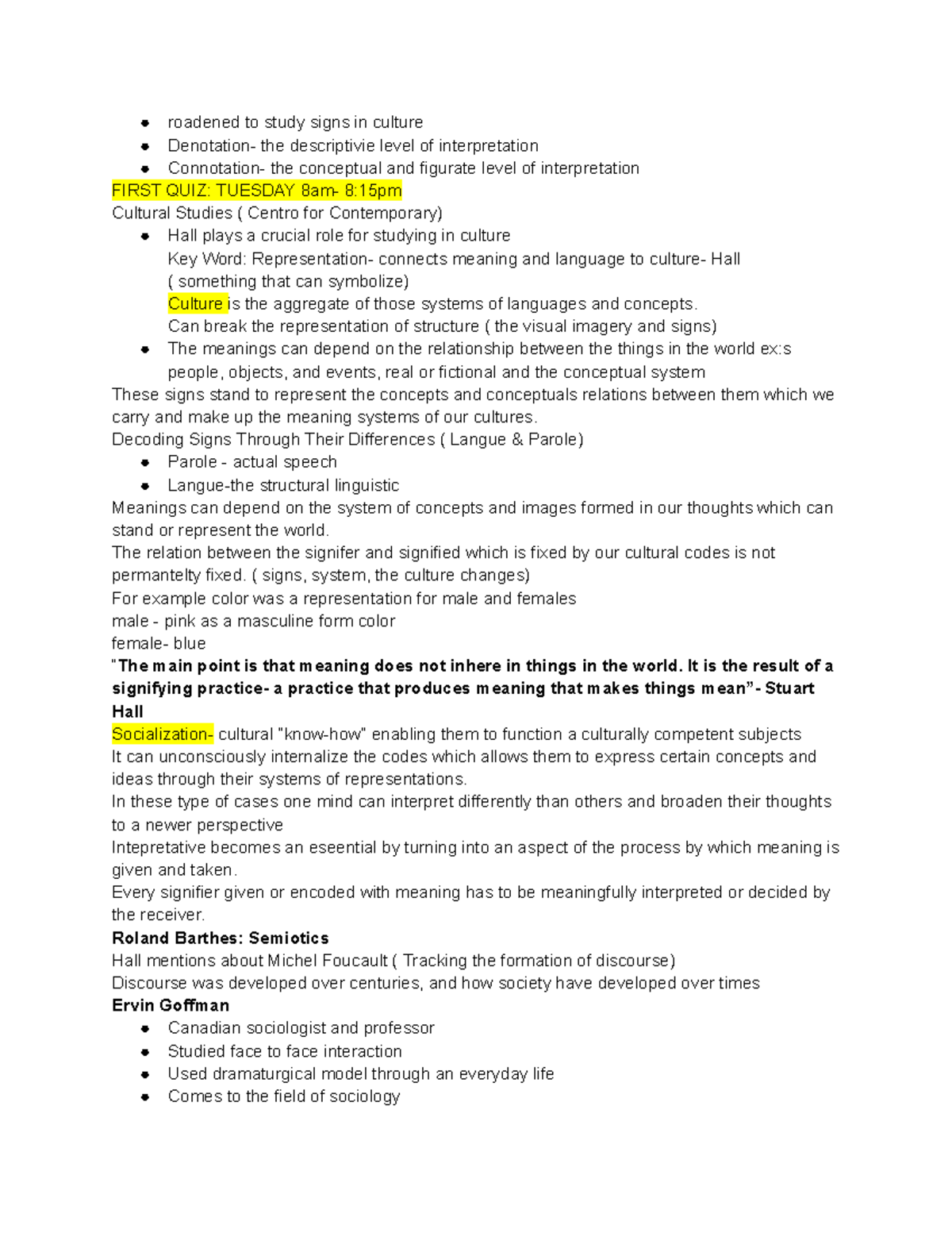 COMM Notes Part 3 - Google Docs - roadened to study signs in culture ...