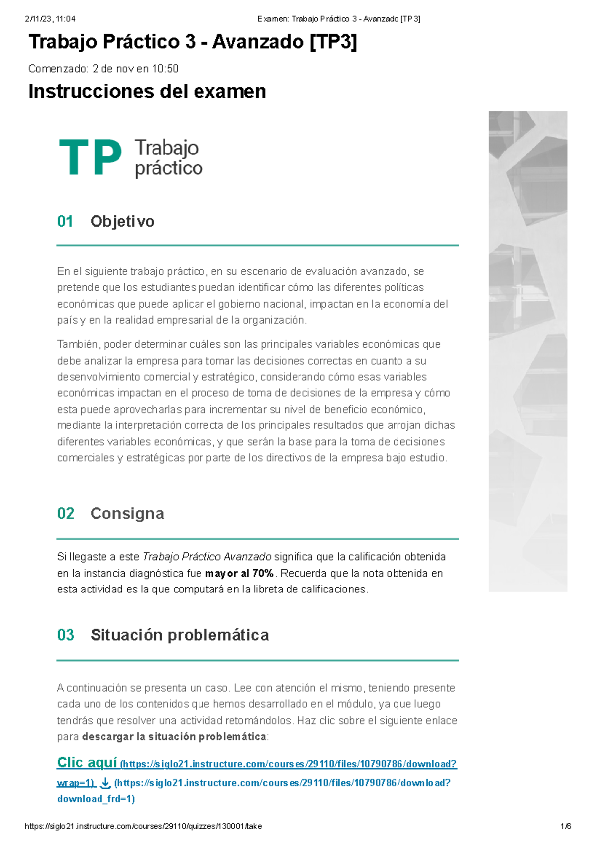 TP3 Principio de Economía Avanzado - 100% (11) - Trabajo Práctico 3 - Avanzado [TP3] Comenzado ...