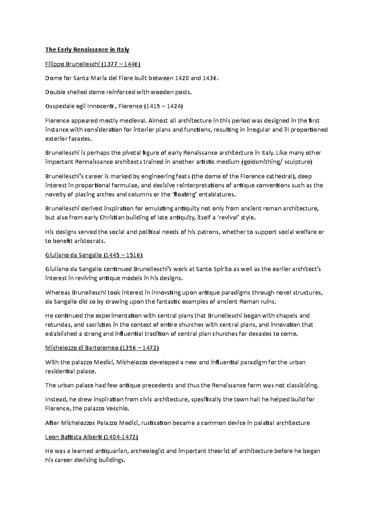 The Early Renaissance in Italy - The Early Renaissance in Italy Filippo ...