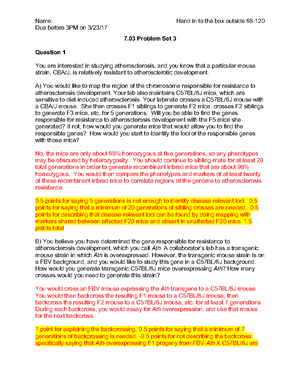 Problem Set 5 Solutions - Due before 3PM on 5/1/ 7 Problem Set 5 ...