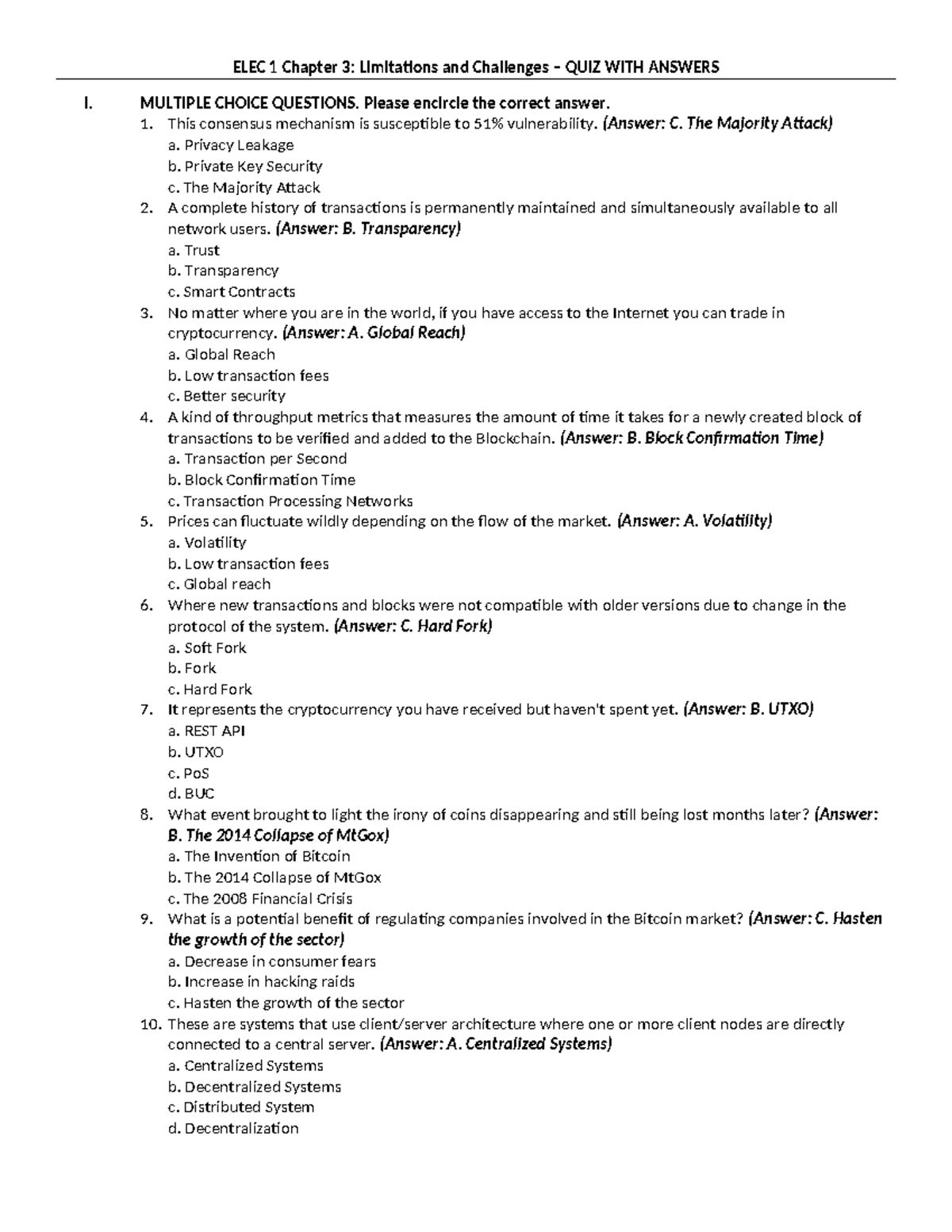 BSA IS 4A Elec 1 Chapter 3 Quiz with Answers - ELEC 1 Chapter 3 ...