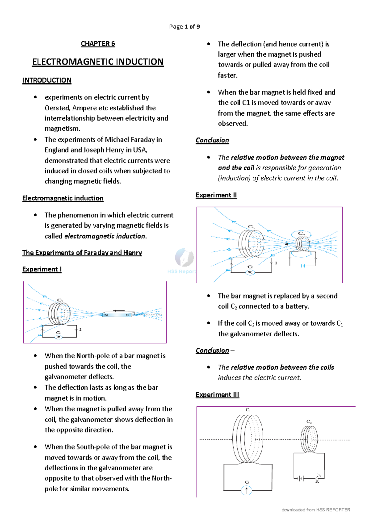 Microsoft Word - Electromagnetic Induction - CHAPTER 6 ELECTROMAGNETIC ...