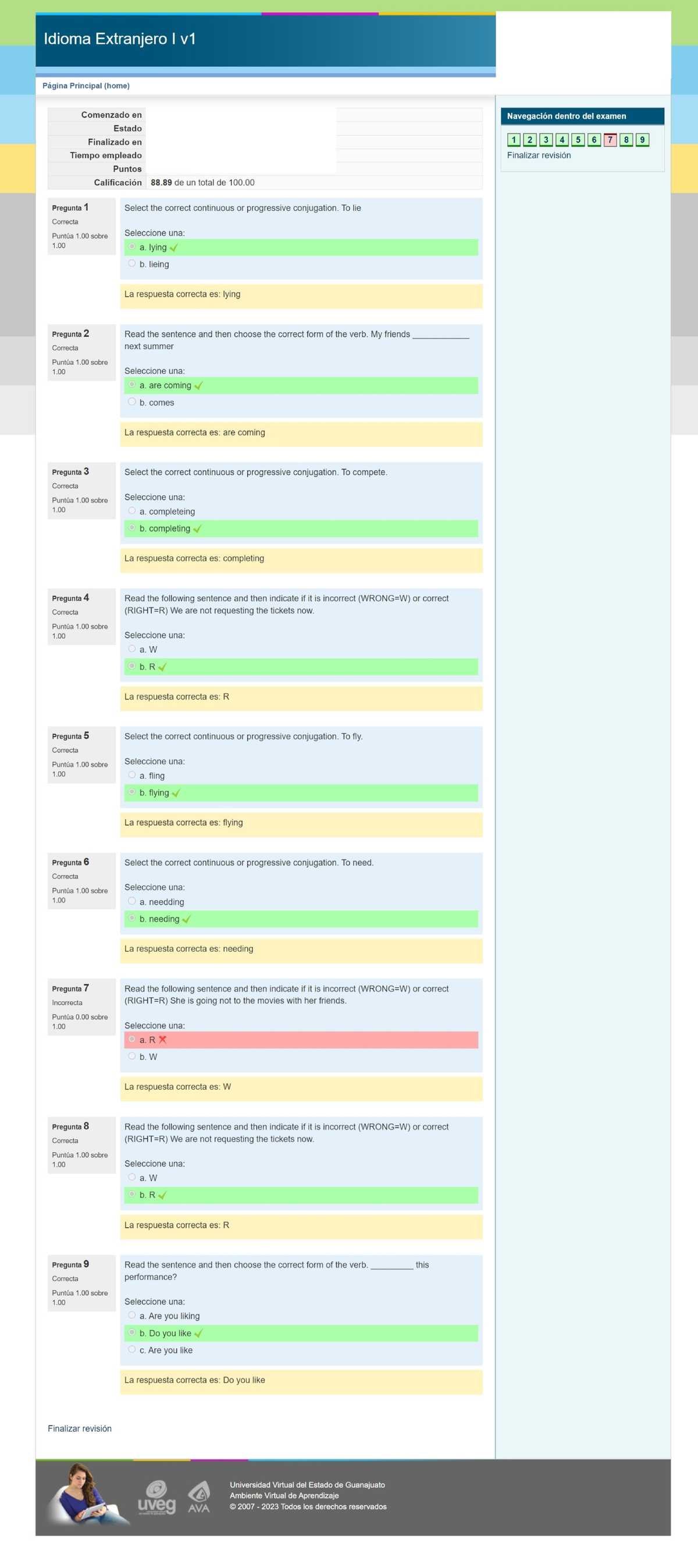 Exa 4 - Assignment 7 Questionnaire U4 - R1 - Idioma extranjero I V1 - Studocu