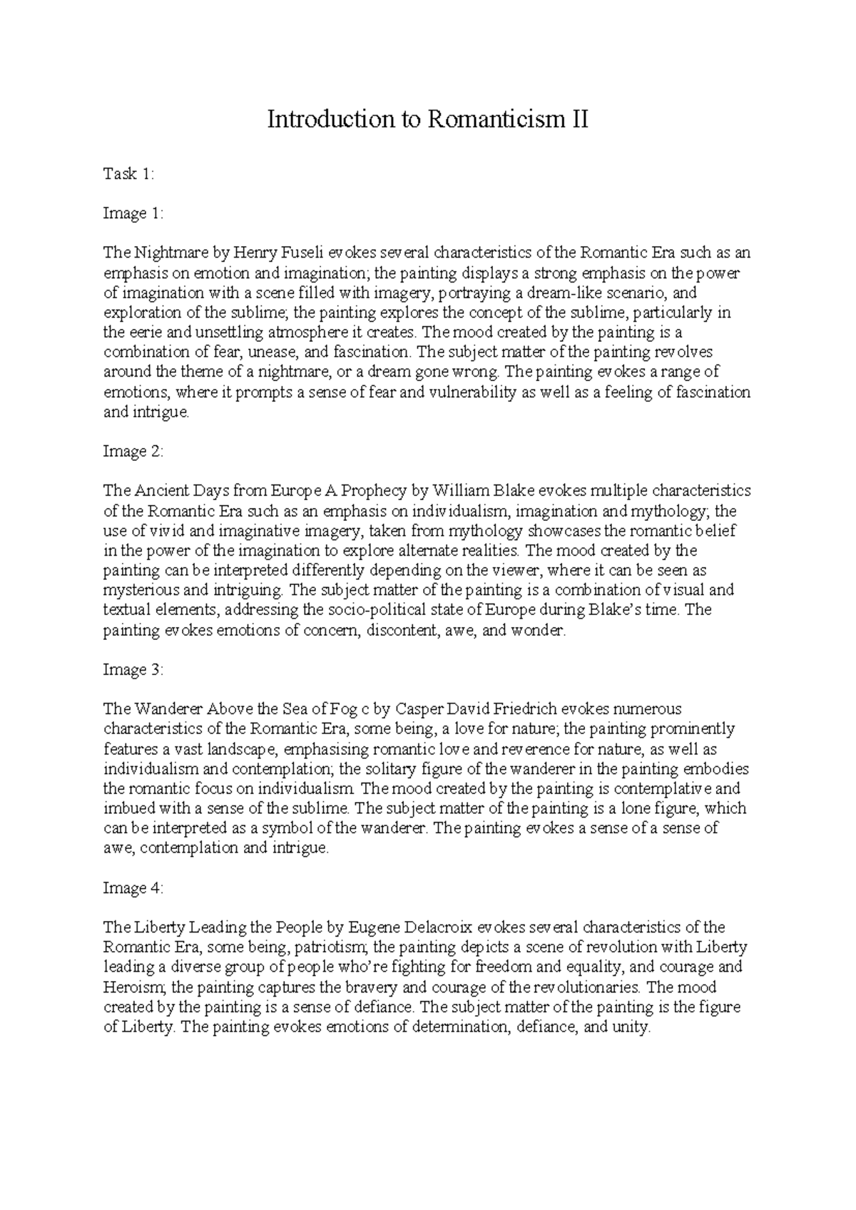 2a. Introduction to Romanticism II - Introduction to Romanticism II ...