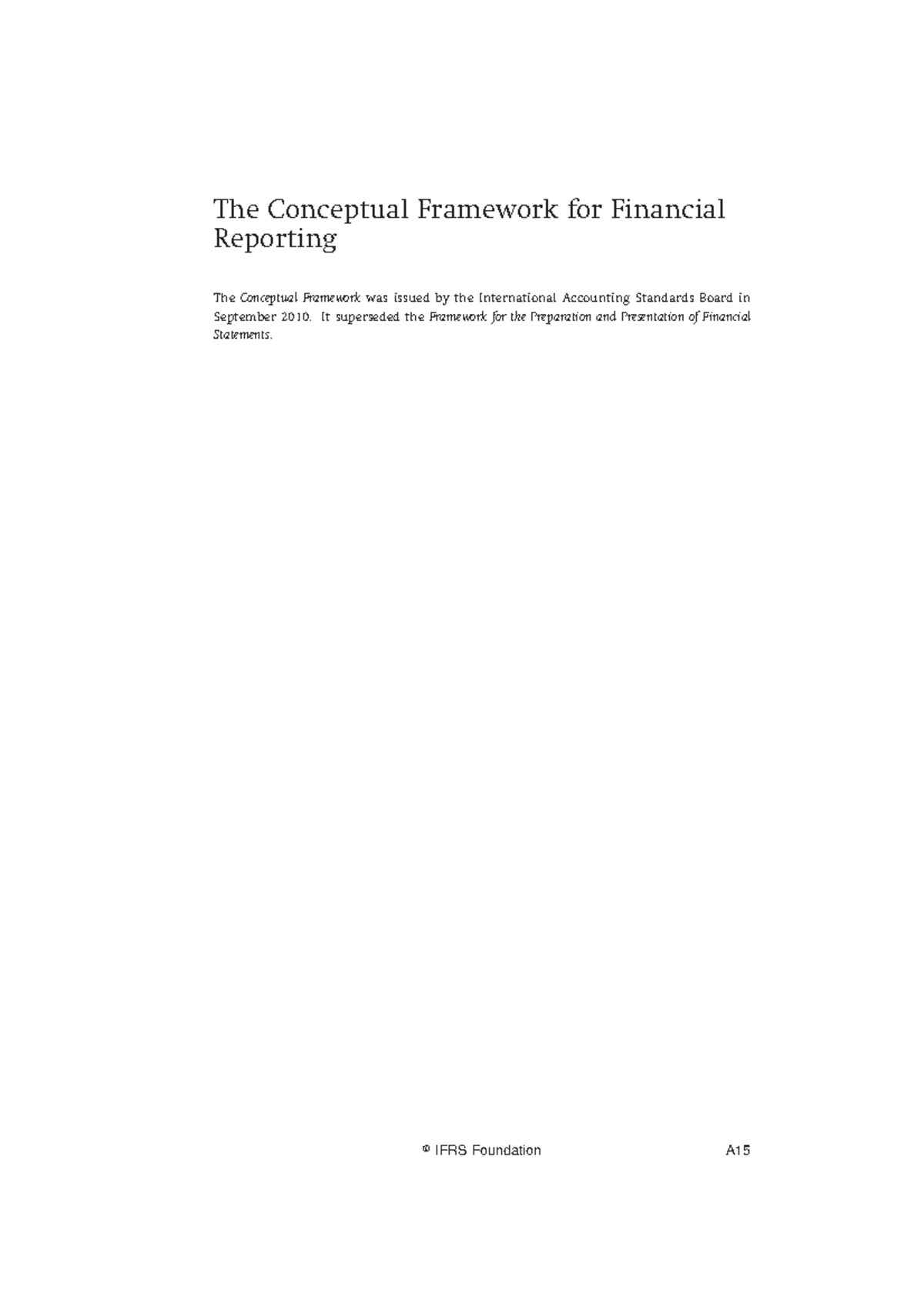 F - Conceptual Framework for Financial Reporting - The Conceptual ...