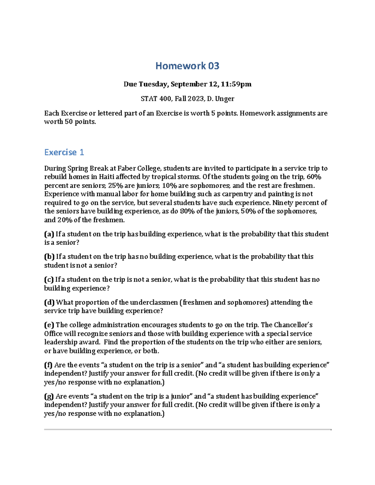 Stat400-hw03-Fa23 - Homework 3 - Homework 03 Due Tuesday, September 12 ...