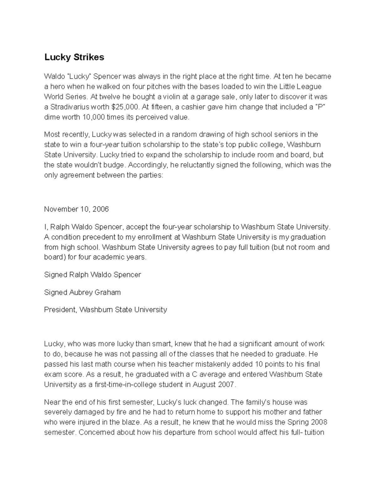 Lucky Strikes - Blaw - Lucky Strikes Waldo