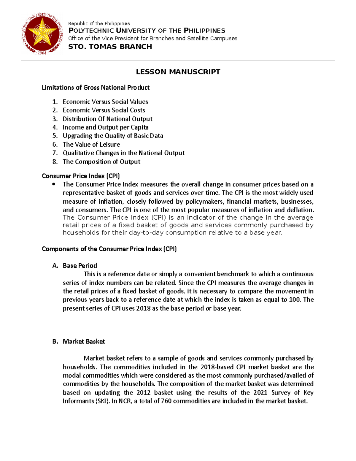 MANU - manuscript - Republic of the Philippines POLYTECHNIC UNIVERSITY ...