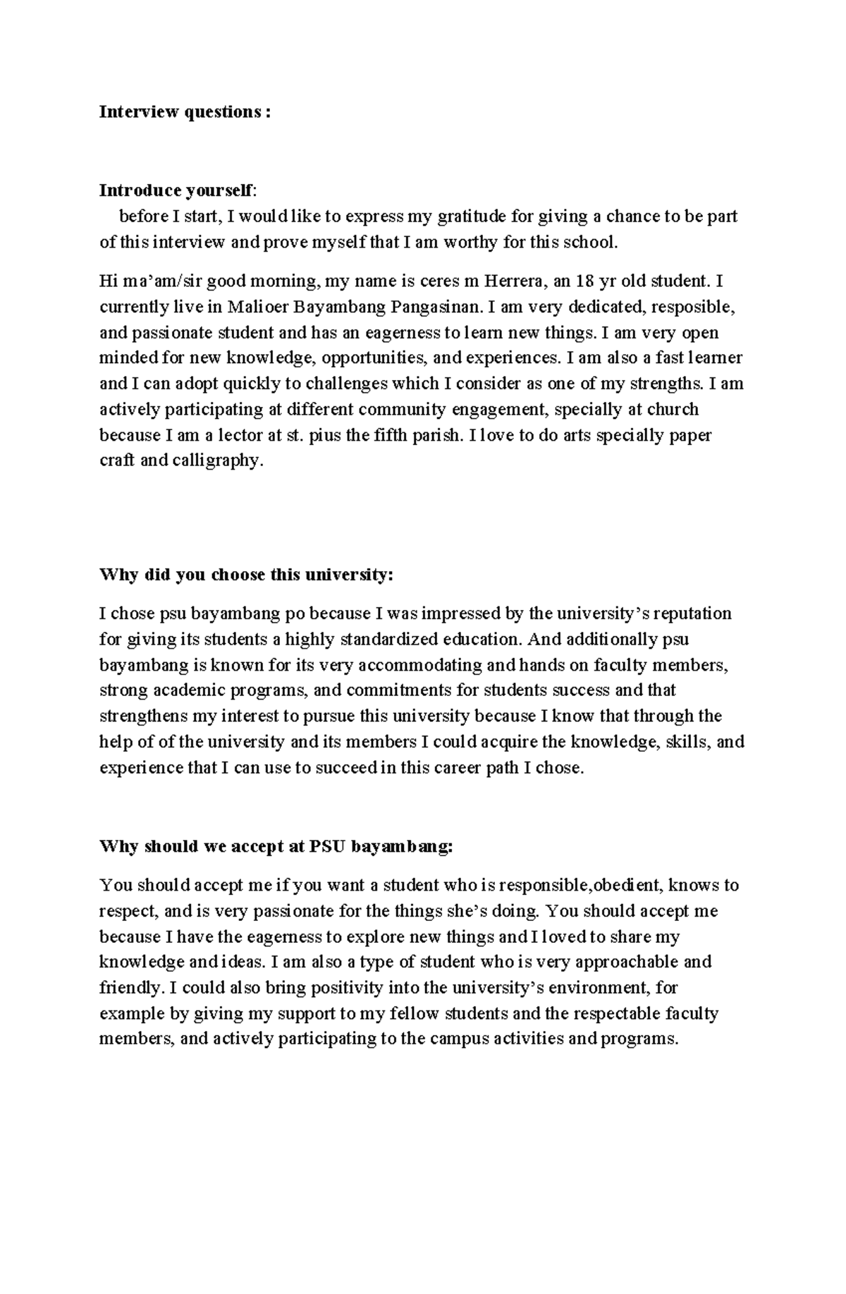 Interview questions - lab lab meeeeeeeek mekkkkk - Interview questions ...