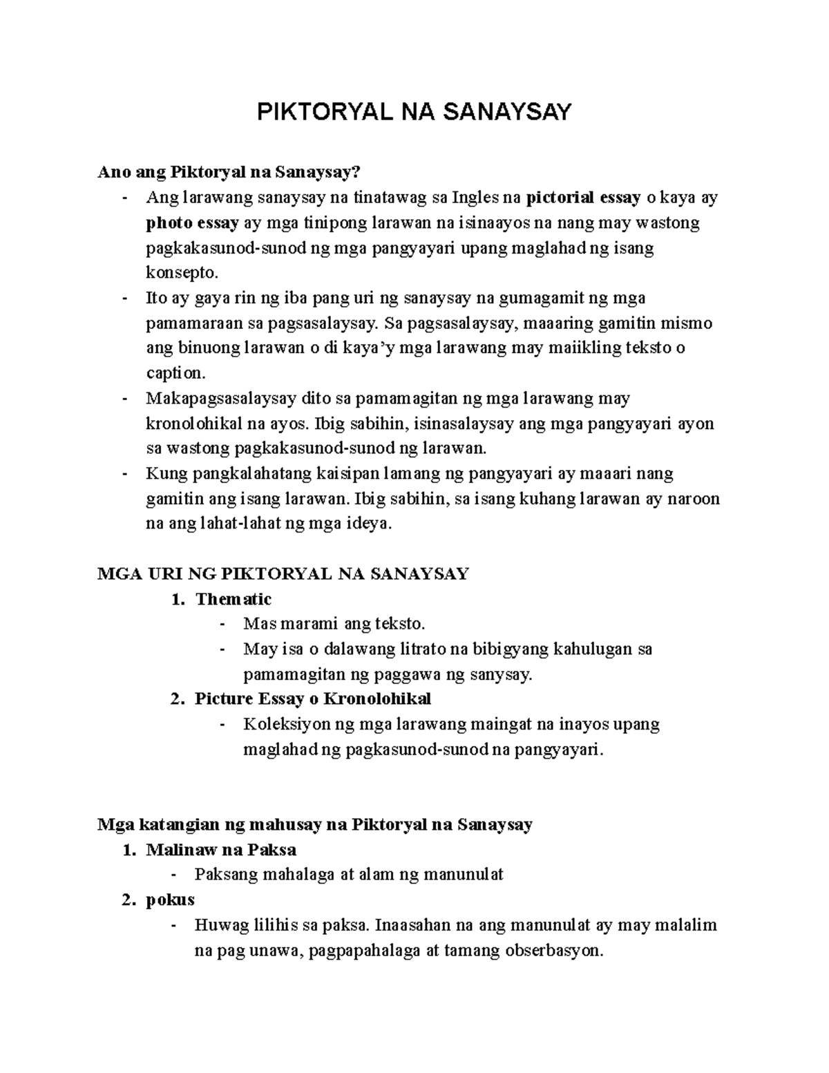 Untitled document - EFUHFHJ HDIJISFF FDFFREG - PIKTORYAL NA SANAYSAY ...