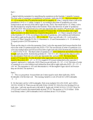 Task 1 Assignment - Part 1 A. B. C. D. E. A + B a. b. Change the fraction to have the same - Studocu