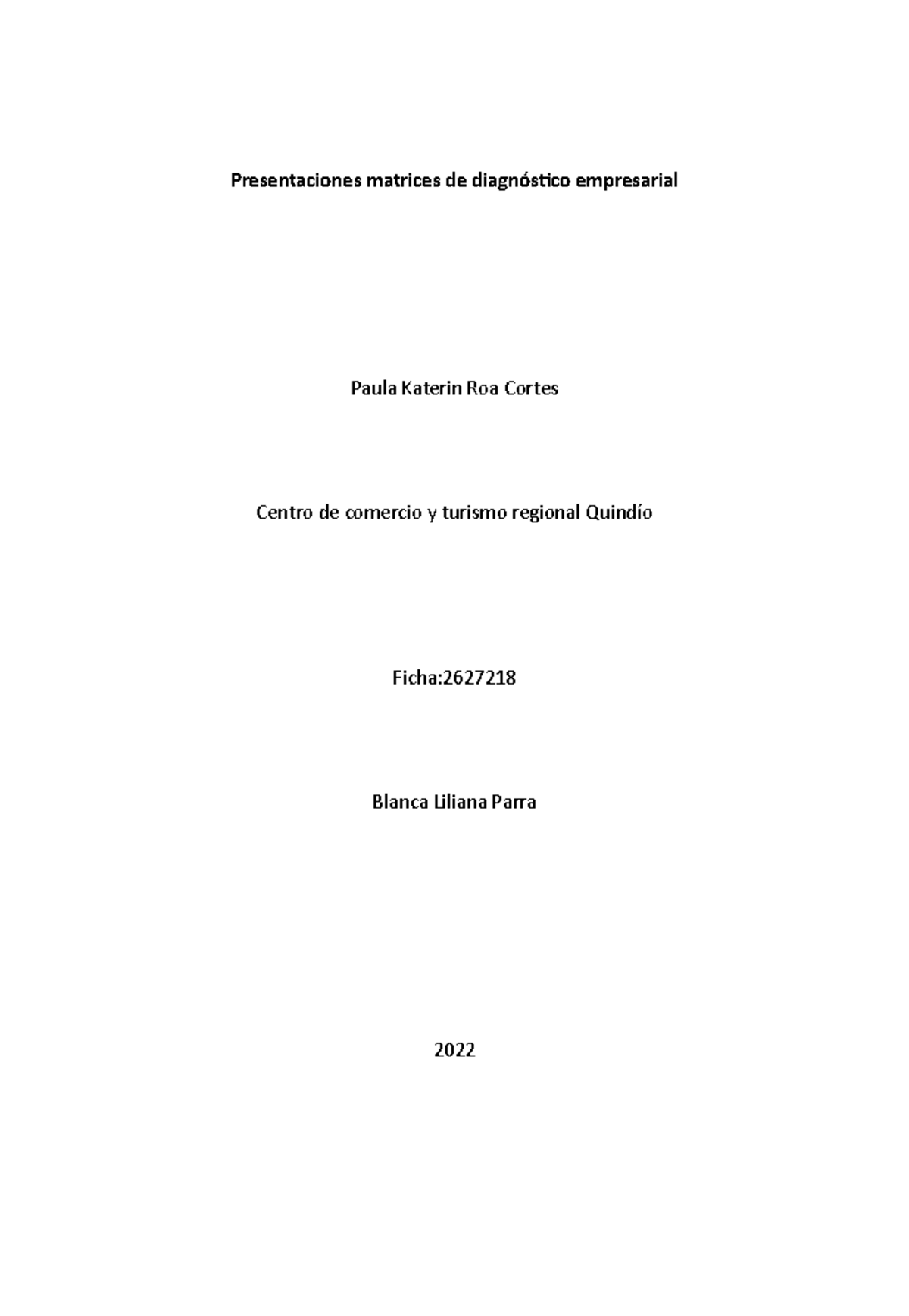 Matrices De Diagnostico Empresarial Presentaciones Matrices De