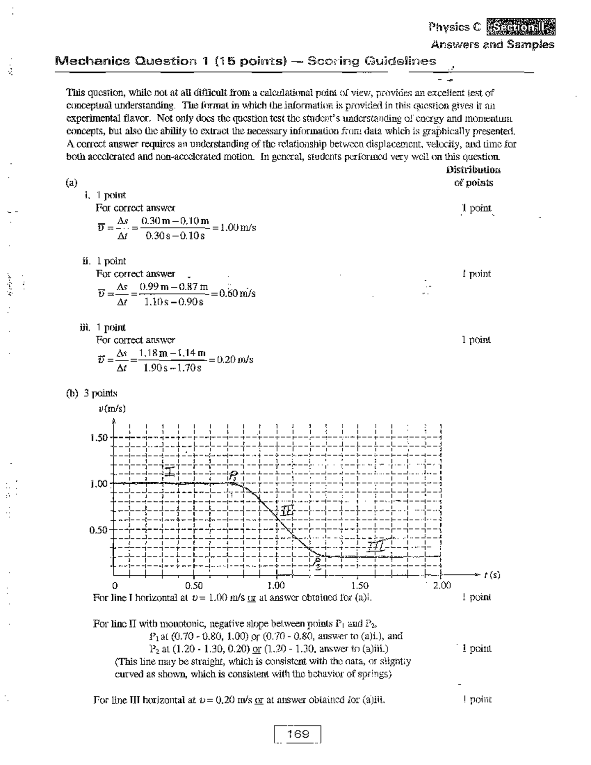 00 Released Exam 1998 FRQ Scoring Guide - PHYS-130 - Studocu